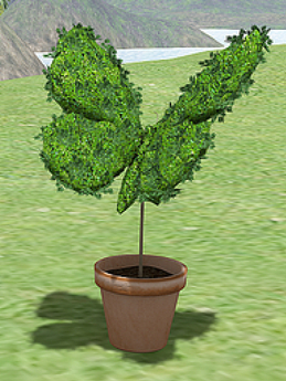 Second Life Marketplace - Sway's [Animal] Topiary . Butterfly no lights